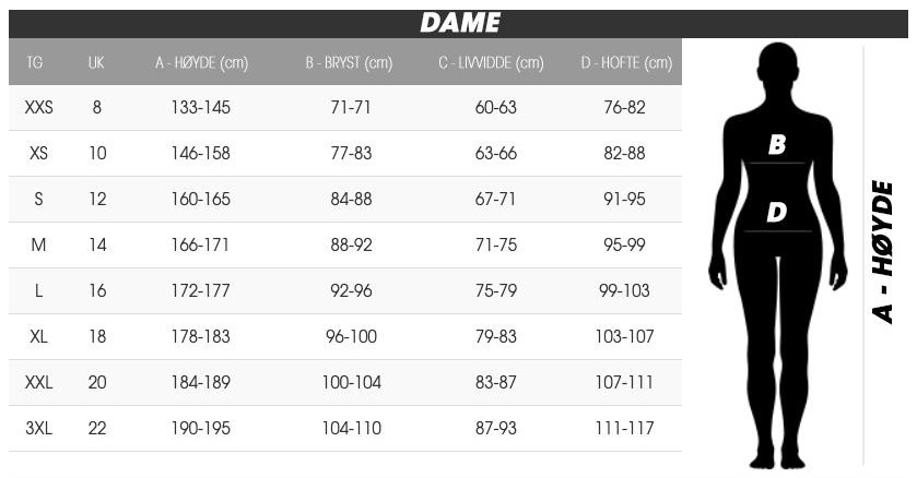 Størrelsesguide - Macronstore.no